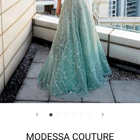 Modessa Couture | Dresses | Modessa Couture Seafoam Maxi Dress | Poshmark